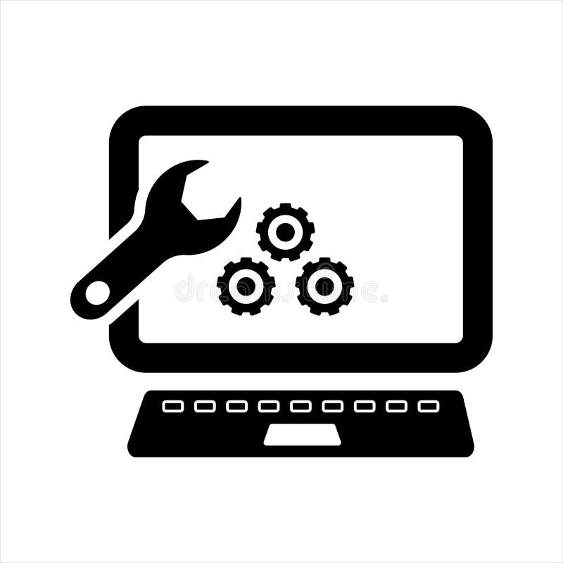 Technical Support, Computer Repair Service Icon Stock Vector ...