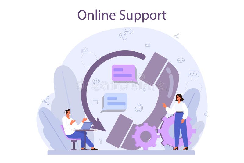 Support Concept Illustration. Stock Vector - Illustration of person ...