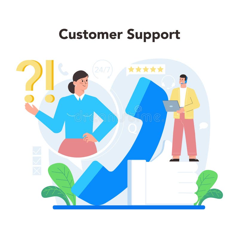 Technical Support Concept. Idea of Customer Service Stock Vector ...