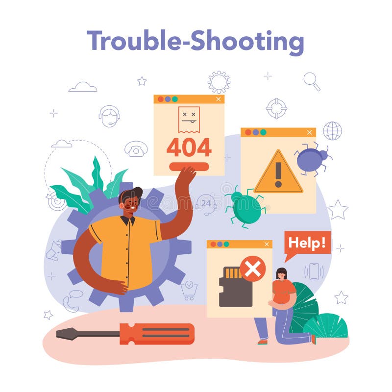 Technical Support Concept. Idea of Customer Service Stock Vector ...