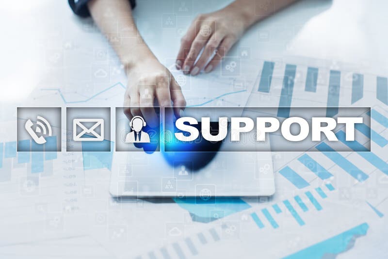 Technical Support. Customer Help. Business and Technology Concept ...