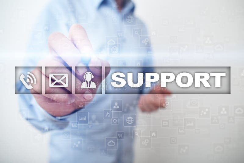 Technical Support. Customer Help. Business and Technology Concept ...