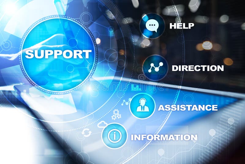 Technical Support. Customer Help. Business and Technology Concept ...