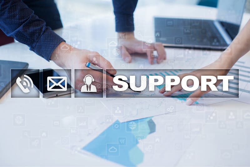 Technical Support. Customer Help. Business and Technology Concept ...