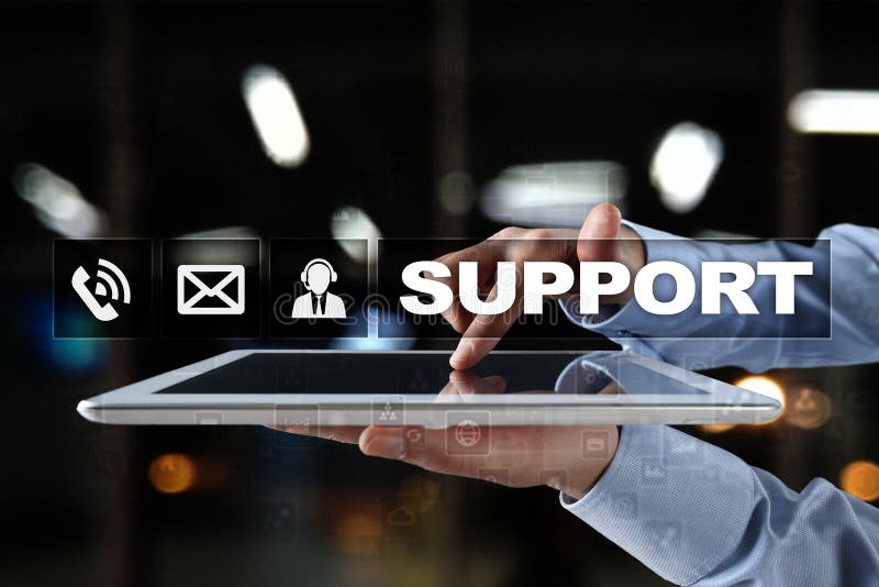 Technical Support. Customer Help. Business and Technology Concept ...