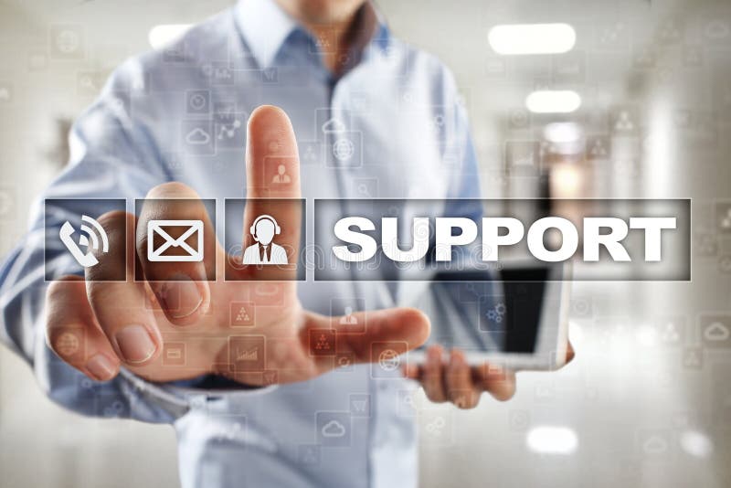 Technical Support. Customer Help. Business and Technology Concept ...