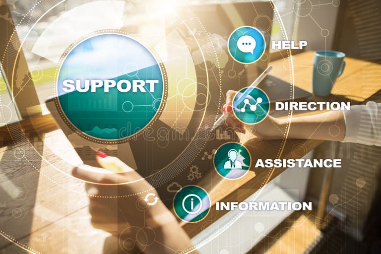 Technical Support. Customer Help. Business and Technology Concept ...