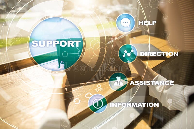 Technical Support. Customer Help. Business and Technology Concept ...