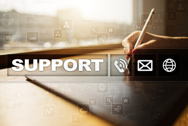 Technical Support. Customer Help. Business and Technology Concept ...