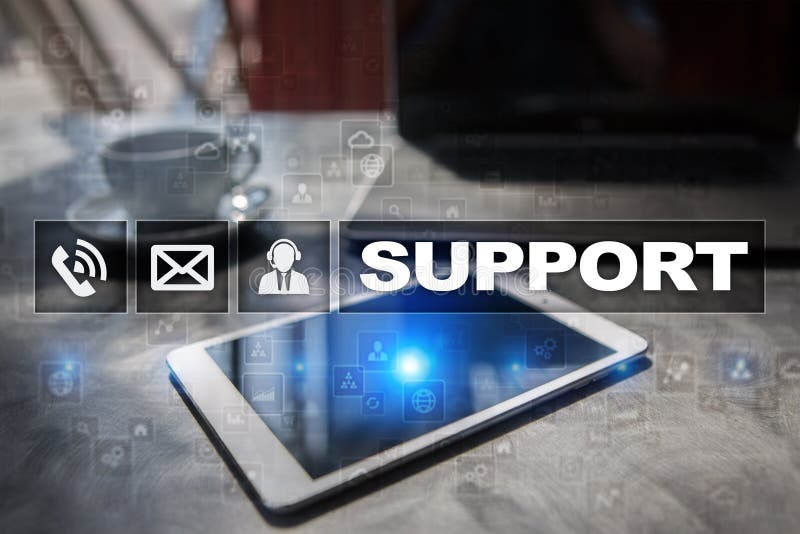 Technical Support. Customer Help. Business and Technology Concept ...