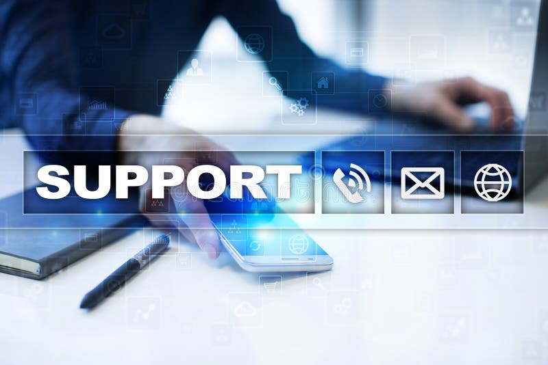 Technical Support. Customer Help. Business and Technology Concept ...