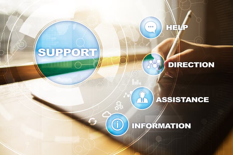 Technical Support. Customer Help. Business and Technology Concept ...