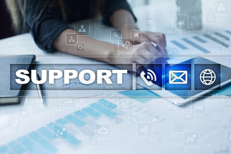Technical Support. Customer Help. Business and Technology Concept ...