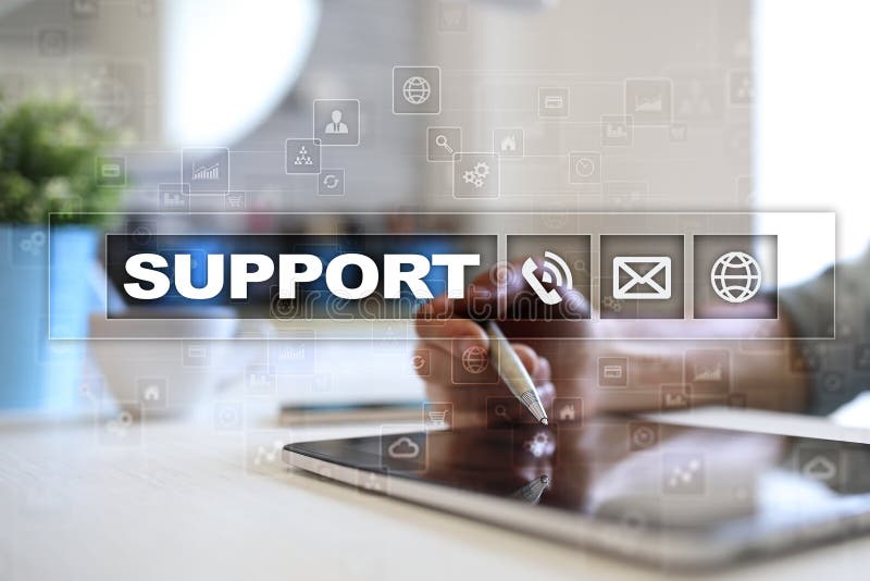 Technical Support. Customer Help. Business and Technology Concept ...
