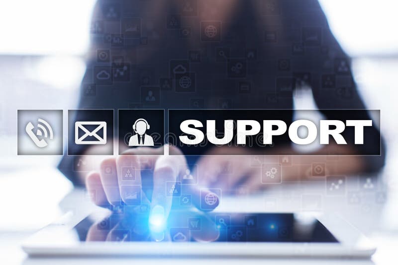 Technical Support. Customer Help. Business and Technology Concept ...