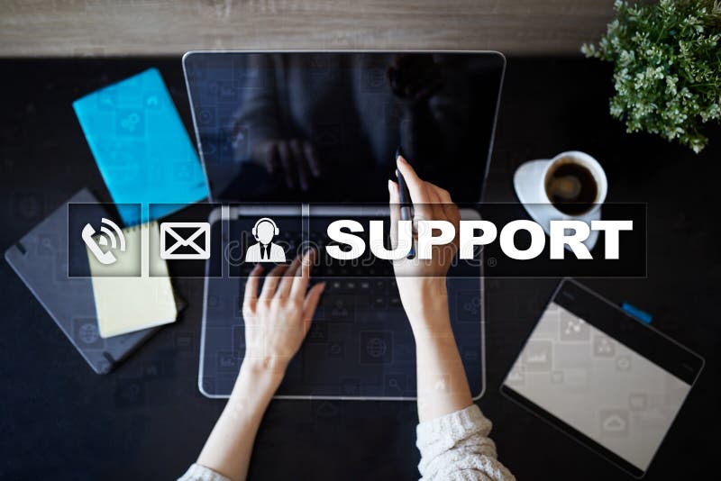 Technical Support. Customer Help. Business and Technology Concept ...