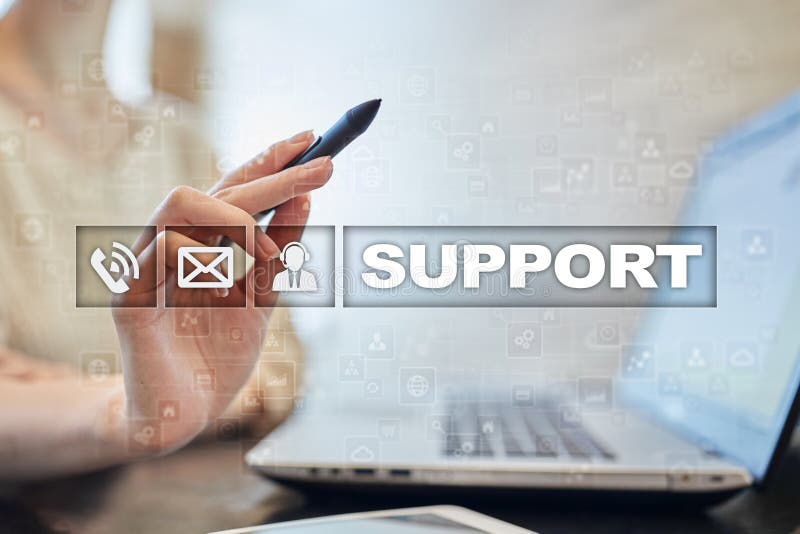 Technical Support. Customer Help. Business and Technology Concept ...