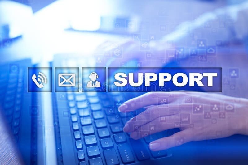 Technical Support. Customer Help. Business and Technology Concept ...