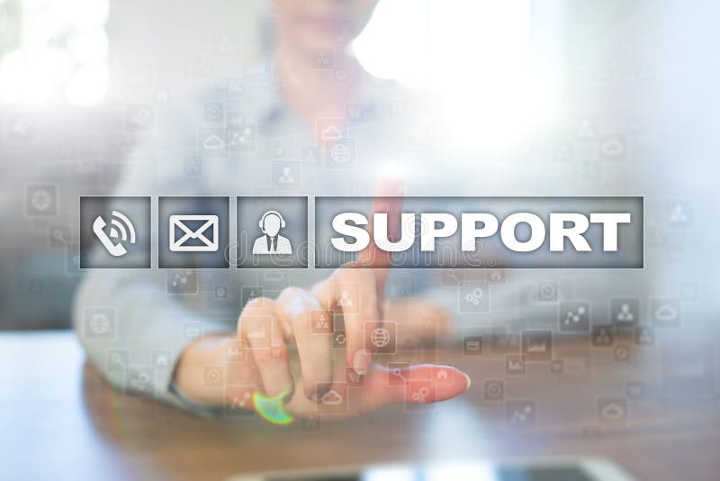 Technical Support. Customer Help. Business and Technology Concept ...