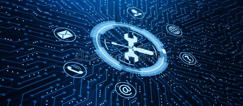 Technical Support Customer Service Business Technology Internet Concept ...