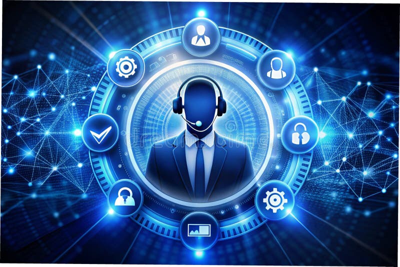 Technical Support & Customer Service Concept: 24 7 Assistance, Business ...