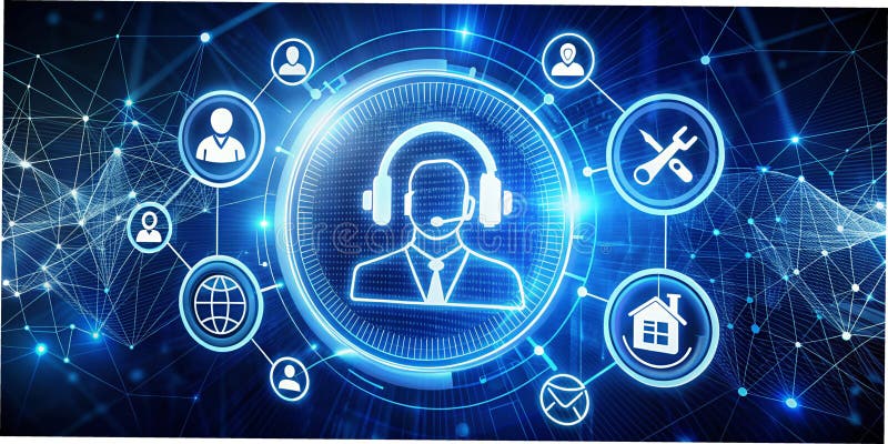 Technical Support & Customer Service Concept: 24 7 Assistance, Business ...