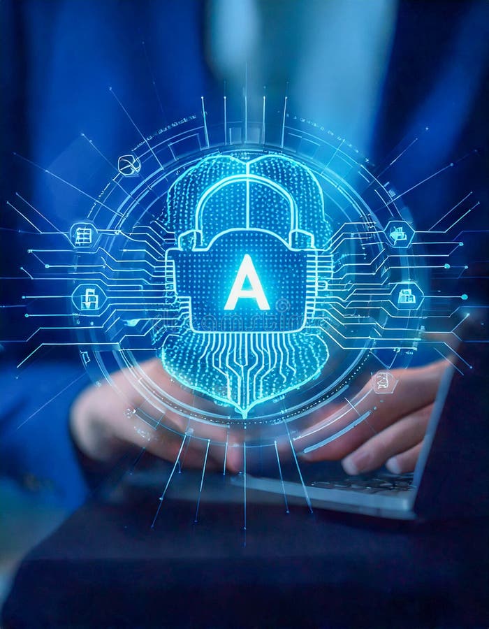 Digital Icon Representing Tech Support, Customer Service, Business ...