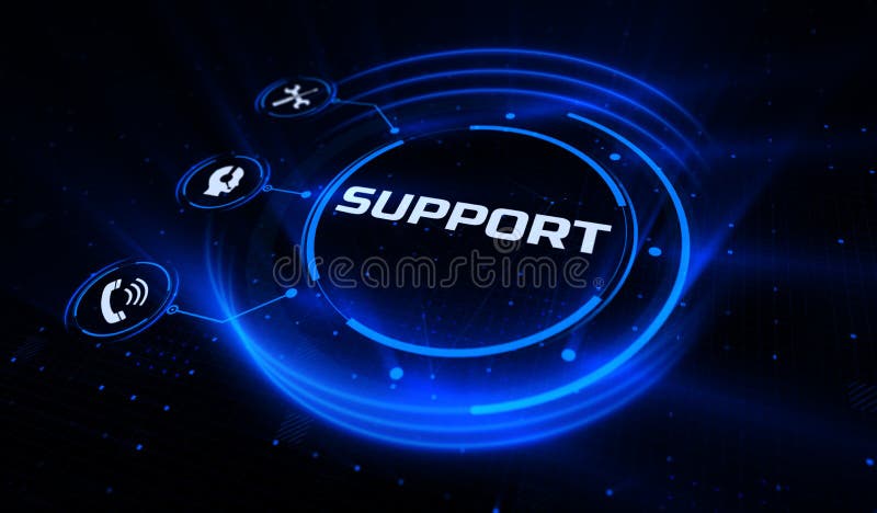 Technical Support Customer Service Concept on Virtual Screen. Stock ...