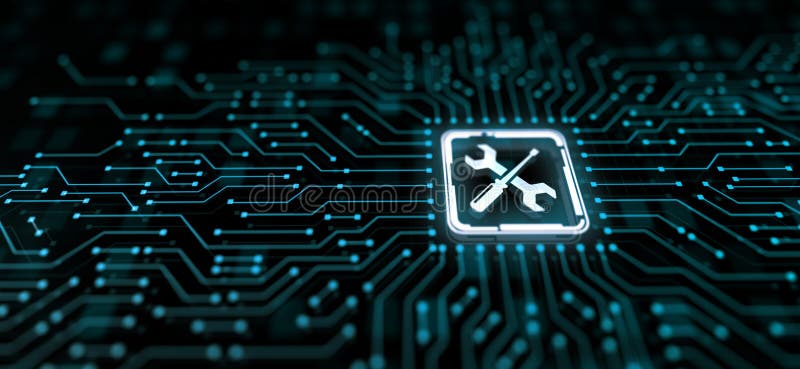 Technical Support Customer Service Concept on Virtual Screen Stock ...