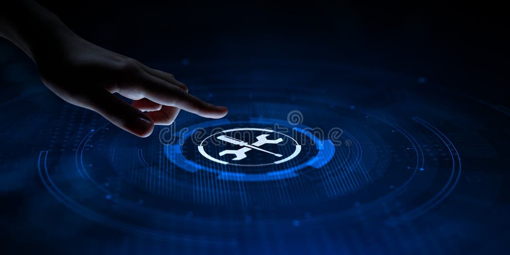 Technical Support Customer Service Guarantee Quality Assurance. Hand ...