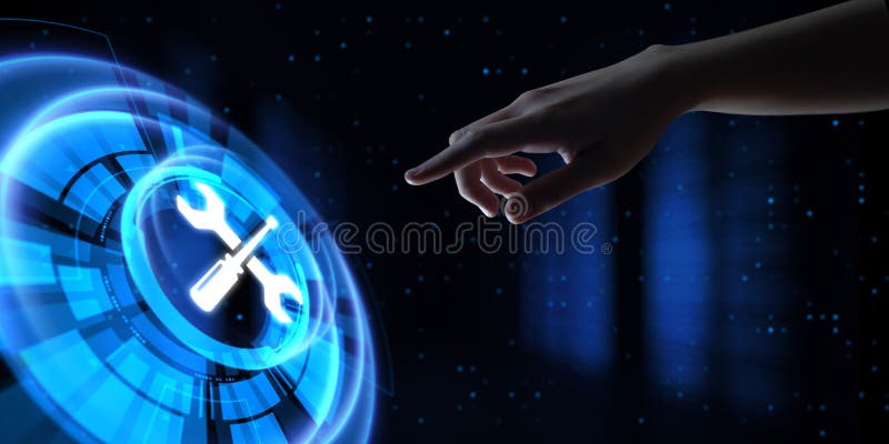 Technical Support Customer Service Guarantee Quality Assurance. Hand ...