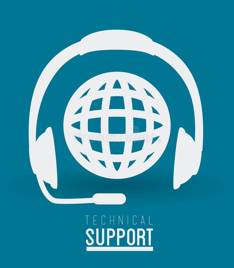 Technical Support Design ,vector Illustration. Stock Vector ...