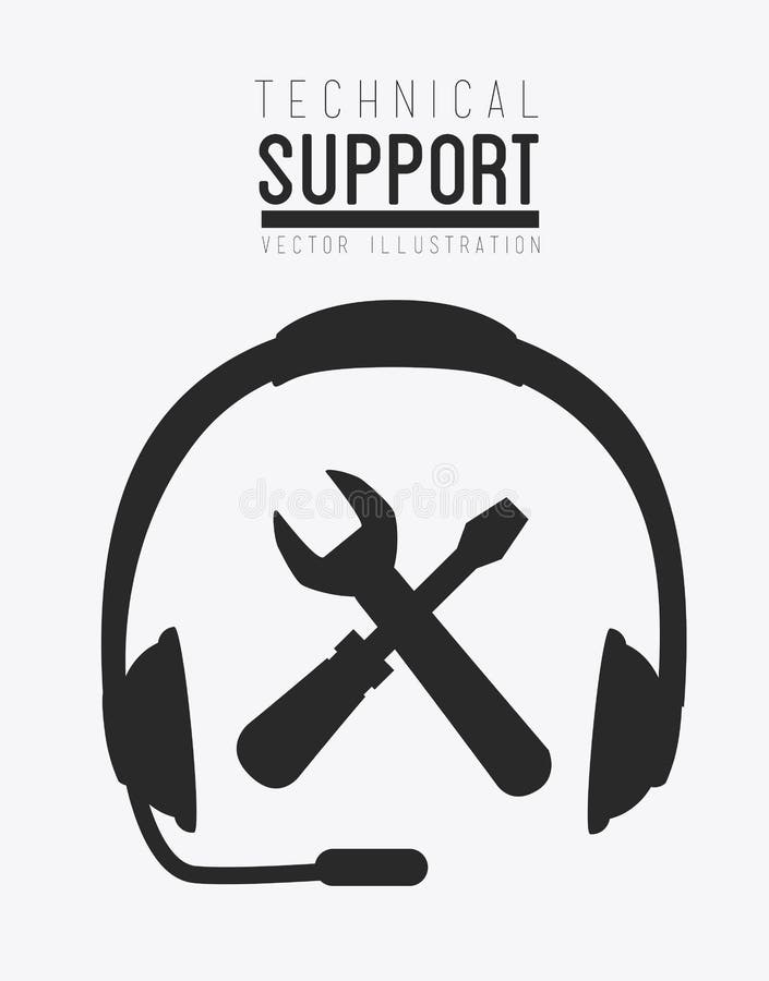 Technical Support Design ,vector Illustration. Stock Vector ...