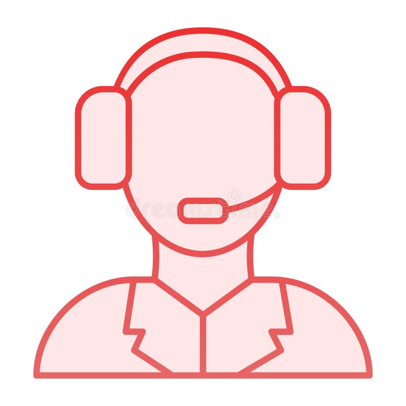 Technical Support Flat Icon. Call Center Pink Icons in Trendy Flat ...