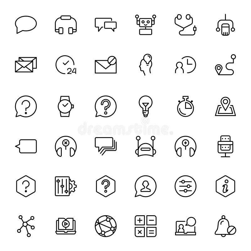 Technical Support Flat Icon Stock Vector - Illustration of cooperation ...