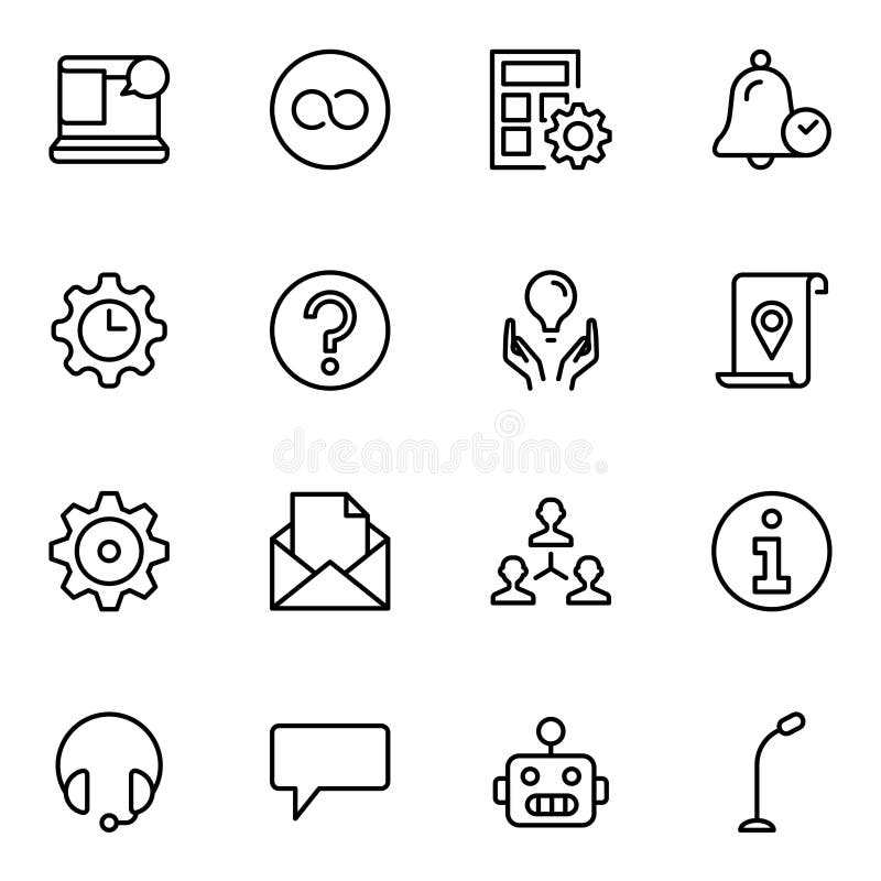 Technical Support Flat Icon Stock Vector - Illustration of flat, gear ...