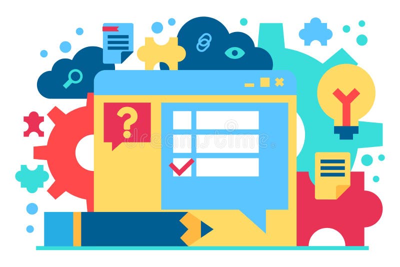 Technical Support Flat Vector Illustration Stock Illustration ...