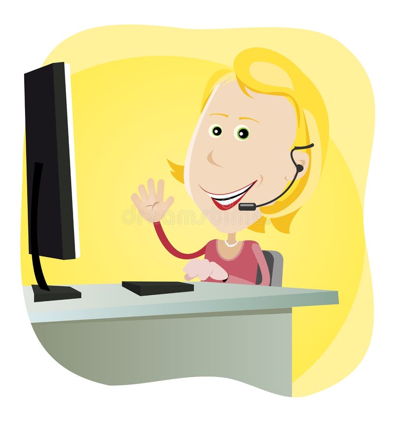 Help Desk Cartoon Stock Illustrations – 2,946 Help Desk Cartoon Stock ...