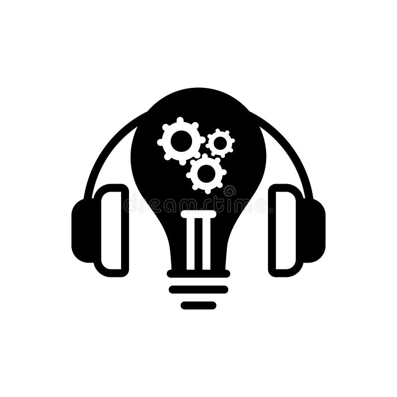 Black Solid Icon for Technical Support, Endorsement and Help Stock ...