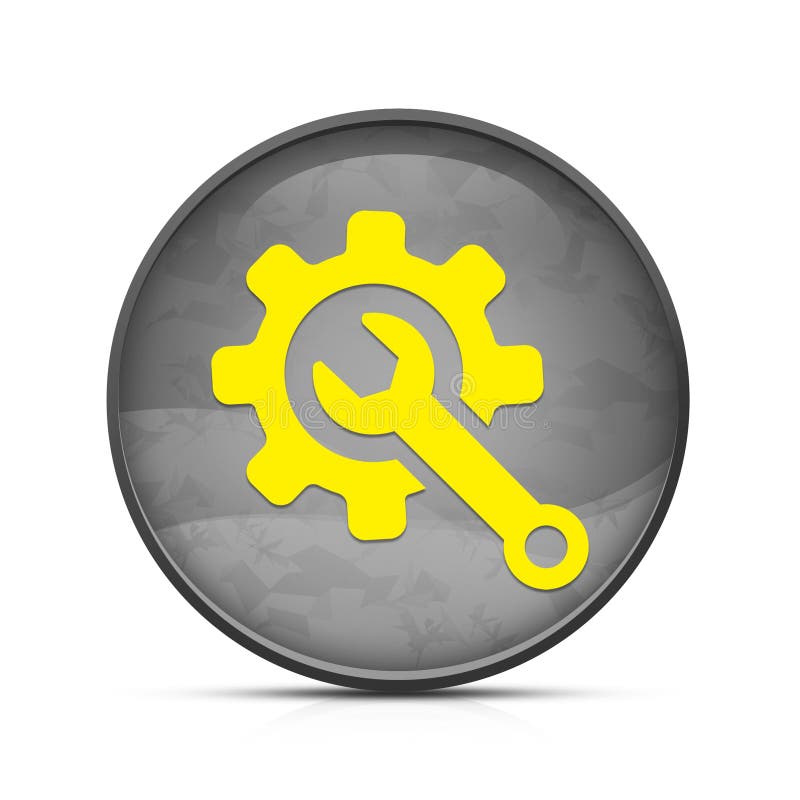 Technical Support Icon on Classy Splash Black Round Button Illustration ...
