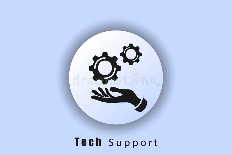 Technical Support Icon. Operator Support with Headset. Customer and ...