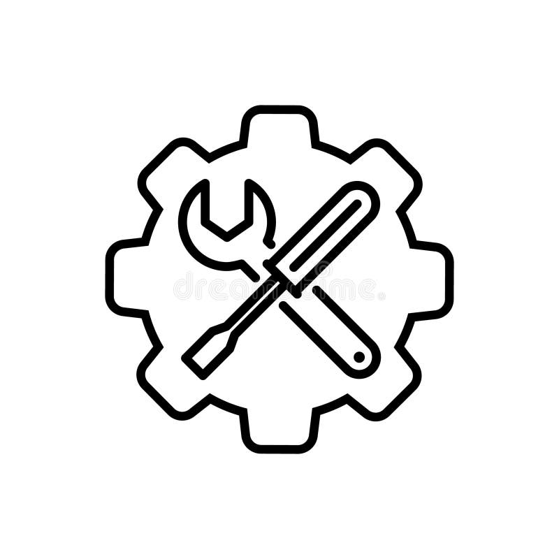 Technical Support Icon Vector. Service Station Illustration Sign ...