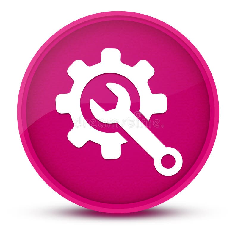 Technical Support Luxurious Glossy Pink Round Button Abstract Stock ...