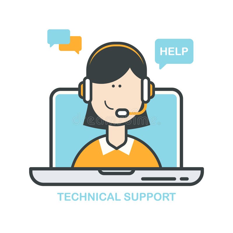 Technical Support. Online Help Agent. Customer Support Call Center ...