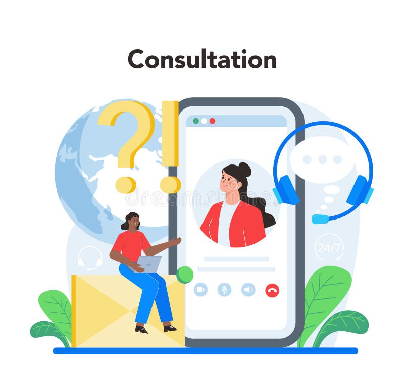 Technical Support Online Service or Platform. Idea of Customer Service ...