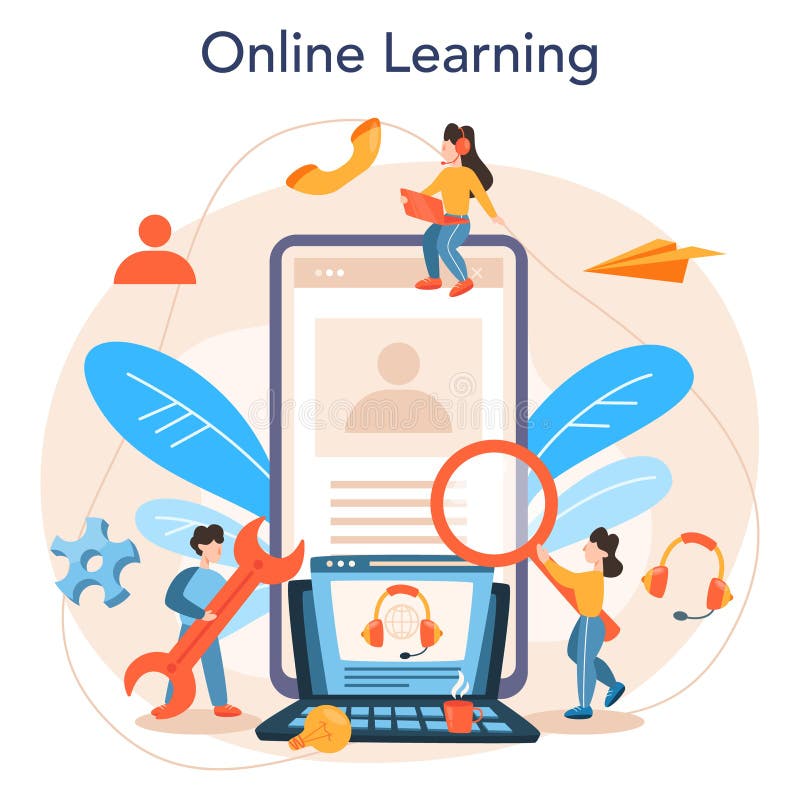 Technical Support Online Service or Platform. Idea of Customer Service ...