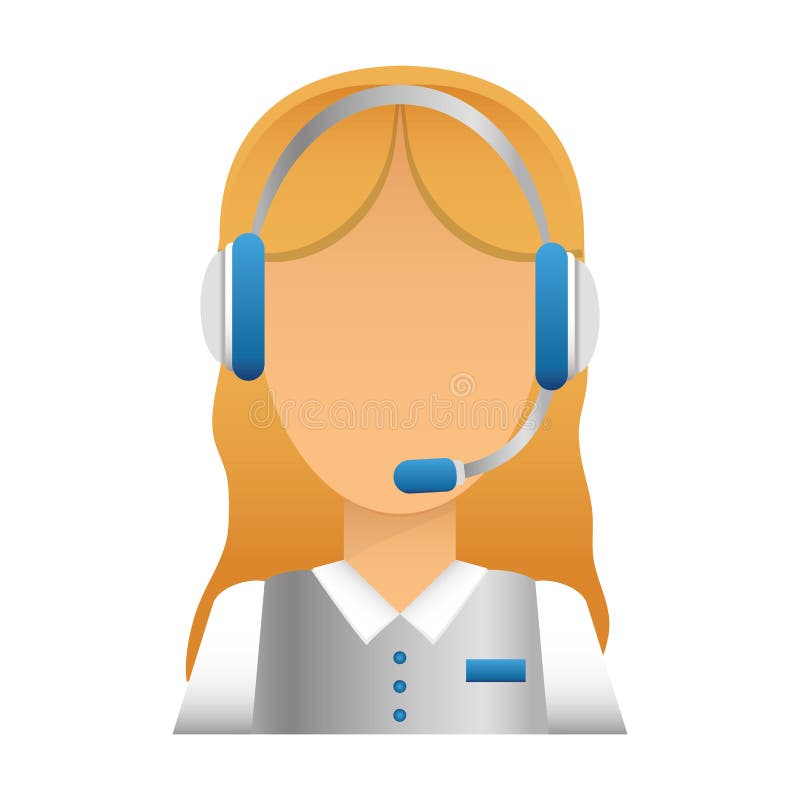 Technical Support Representative Icon Stock Illustration - Illustration ...