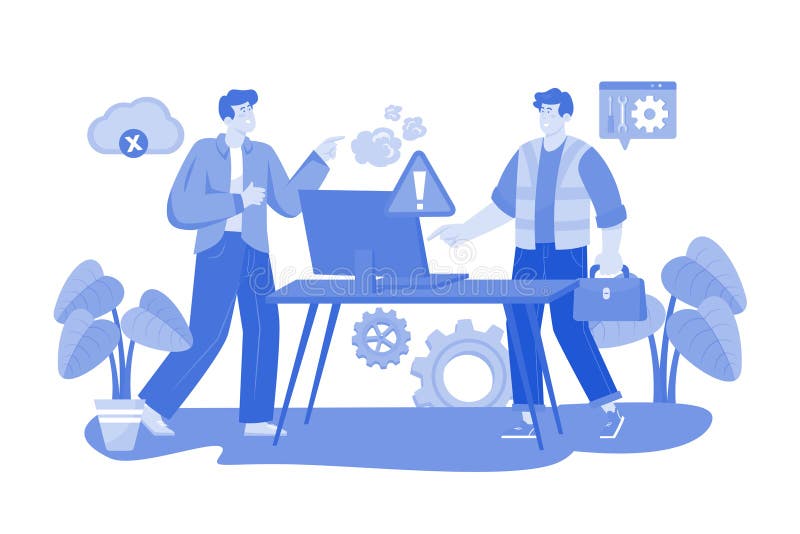 Troubleshoots Problems Stock Illustrations – 4 Troubleshoots Problems ...