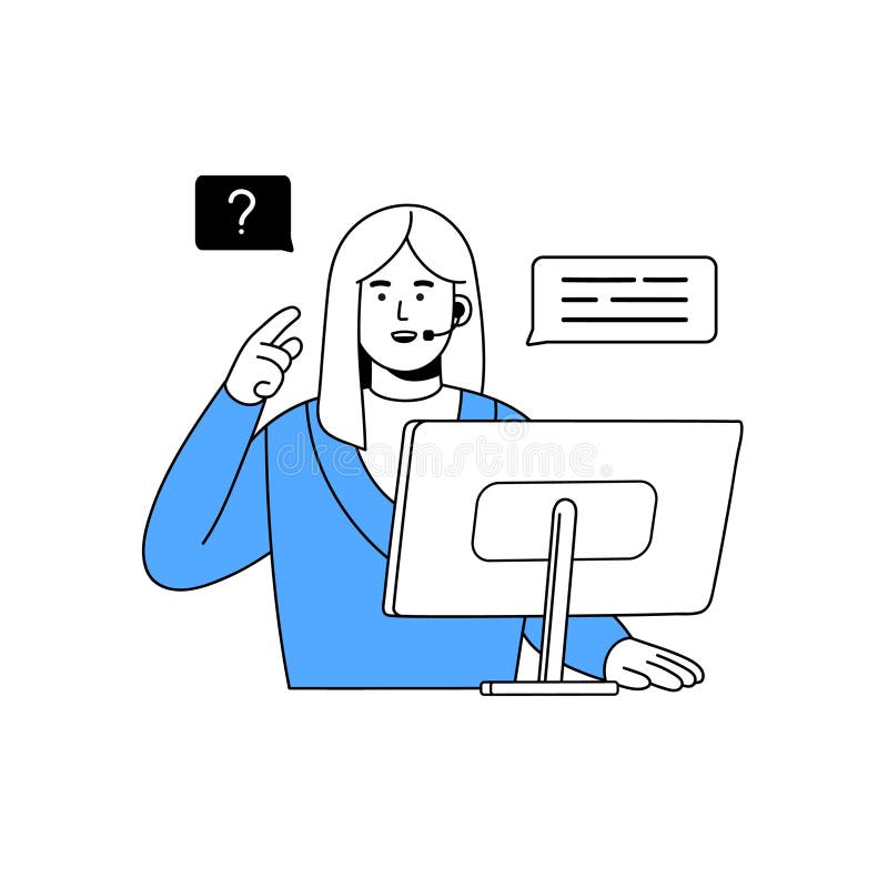 Technical Support Service Employee Talks with Clients. Operator of Call ... Technical Support Service Employee Talks with Clients. Operator of Call ...