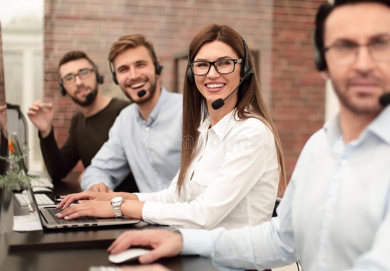 Technical Support Specialists in the Workplace Stock Photo - Image of ...